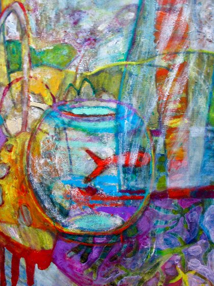 Fish Bowl with Cher 2020 Oil on Canvas by Dixie Salazar - For Sale on ...