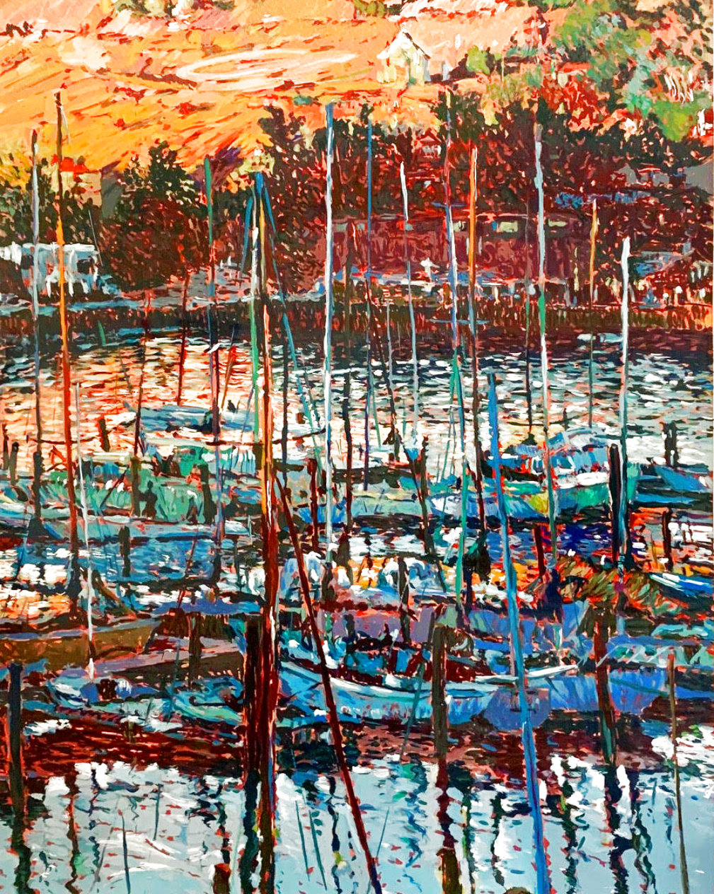 Marco Sassone, silkscreen, Chapel At Tiburon 1987 by Marco Sassone ...