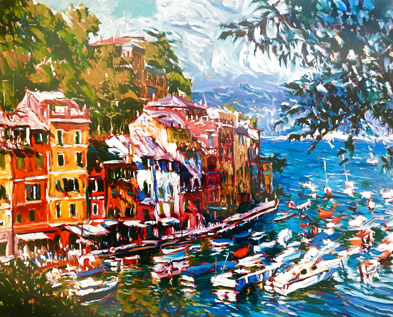 Mediterranean Vista 1992 Limited Edition Silkscreen by Marco Sassone ...