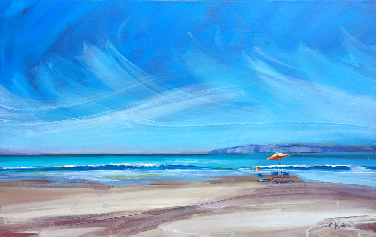 Yellow Umbrella , Acrylic on Canvas, tim schaible by Tim Schaible