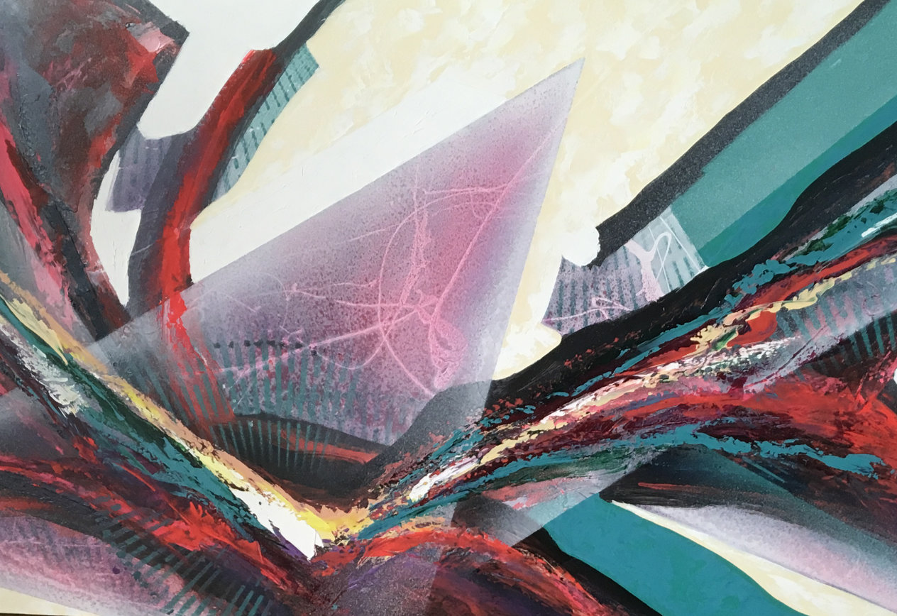 Untitled Painting 1993 48x96 Mural Size by Roy Schallenberg - For Sale ...