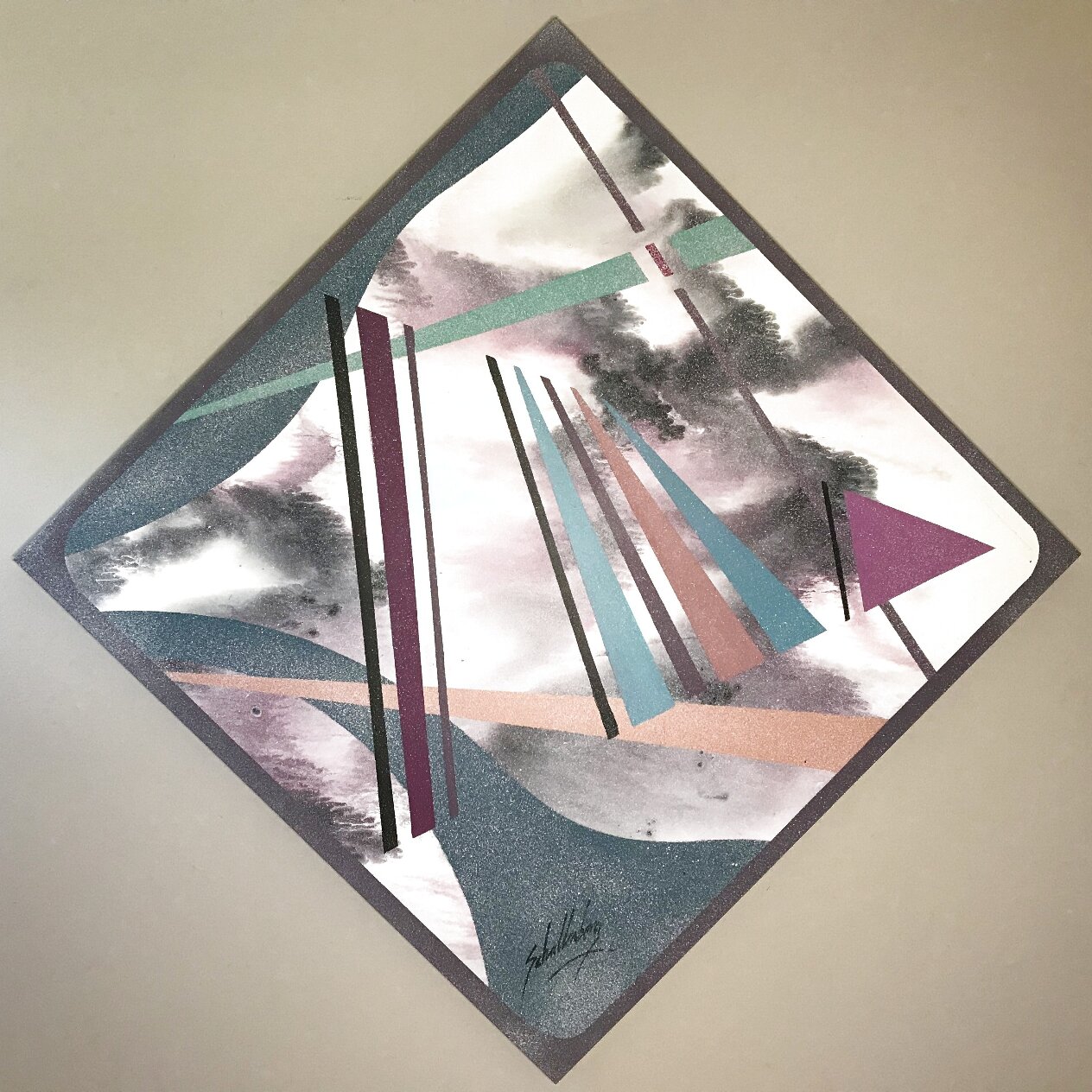 Untitled Abstract 1987 Acrylic on Canvas by Roy Schallenberg - For Sale ...