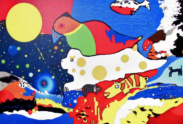 Animals in Space 2023 Limited Edition Embellished Giclee by Leo ...