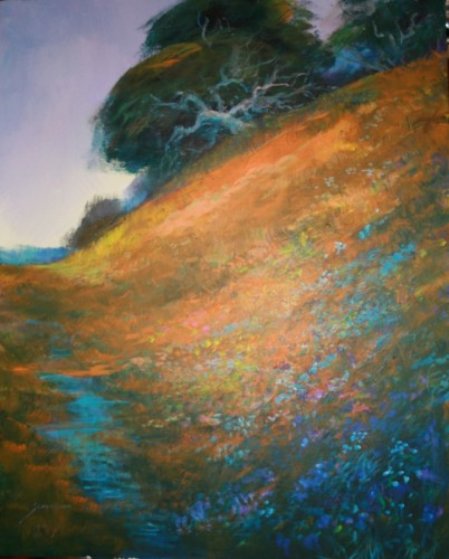 Hillside Landscape 30x24 by Michael Schofield - For Sale on Art Brokerage