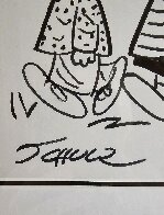 Sally, Linus, Charlie Brown, Lucy, Snoopy, Woodstock Pen Drawing by ...