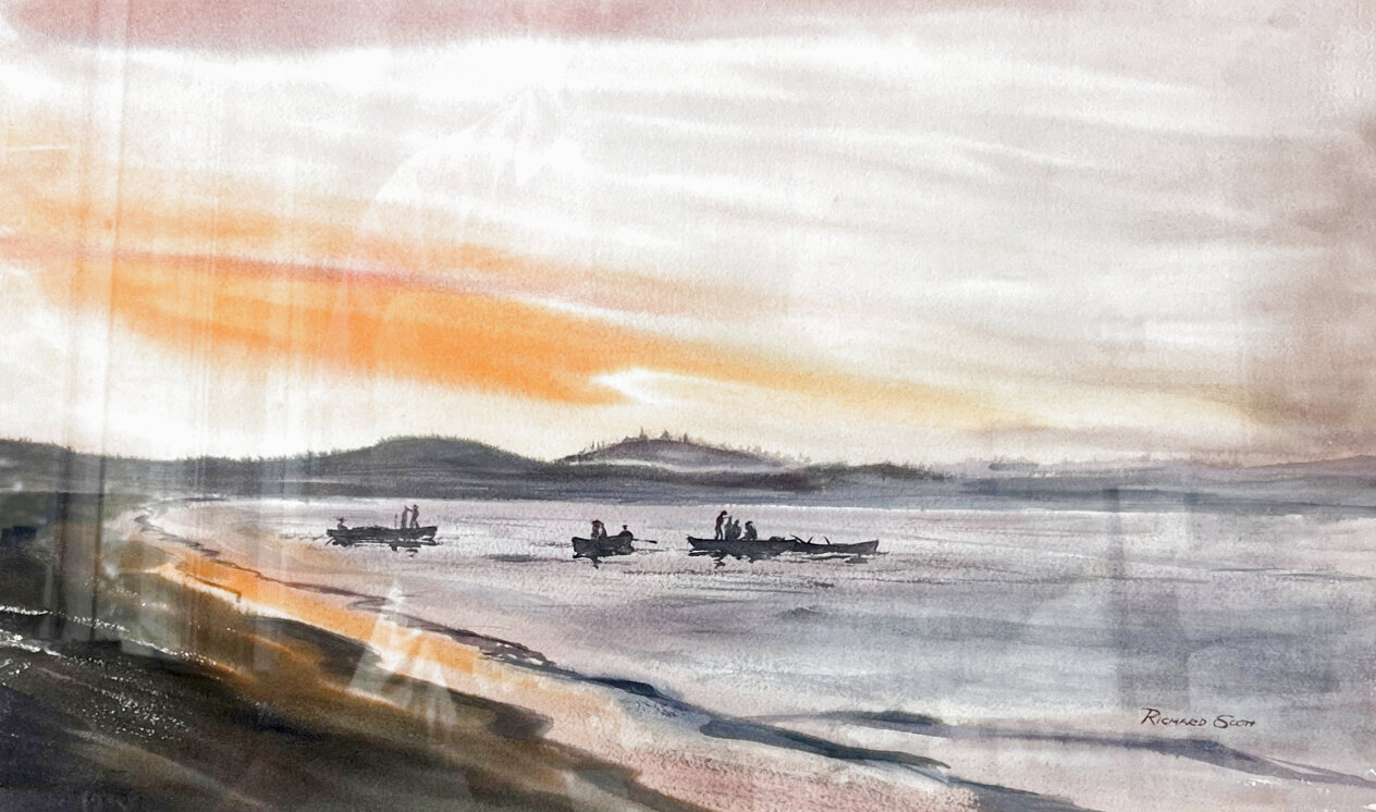 Untitled Seascape 1980 Watercolor by Richard Scott - For Sale on Art ...