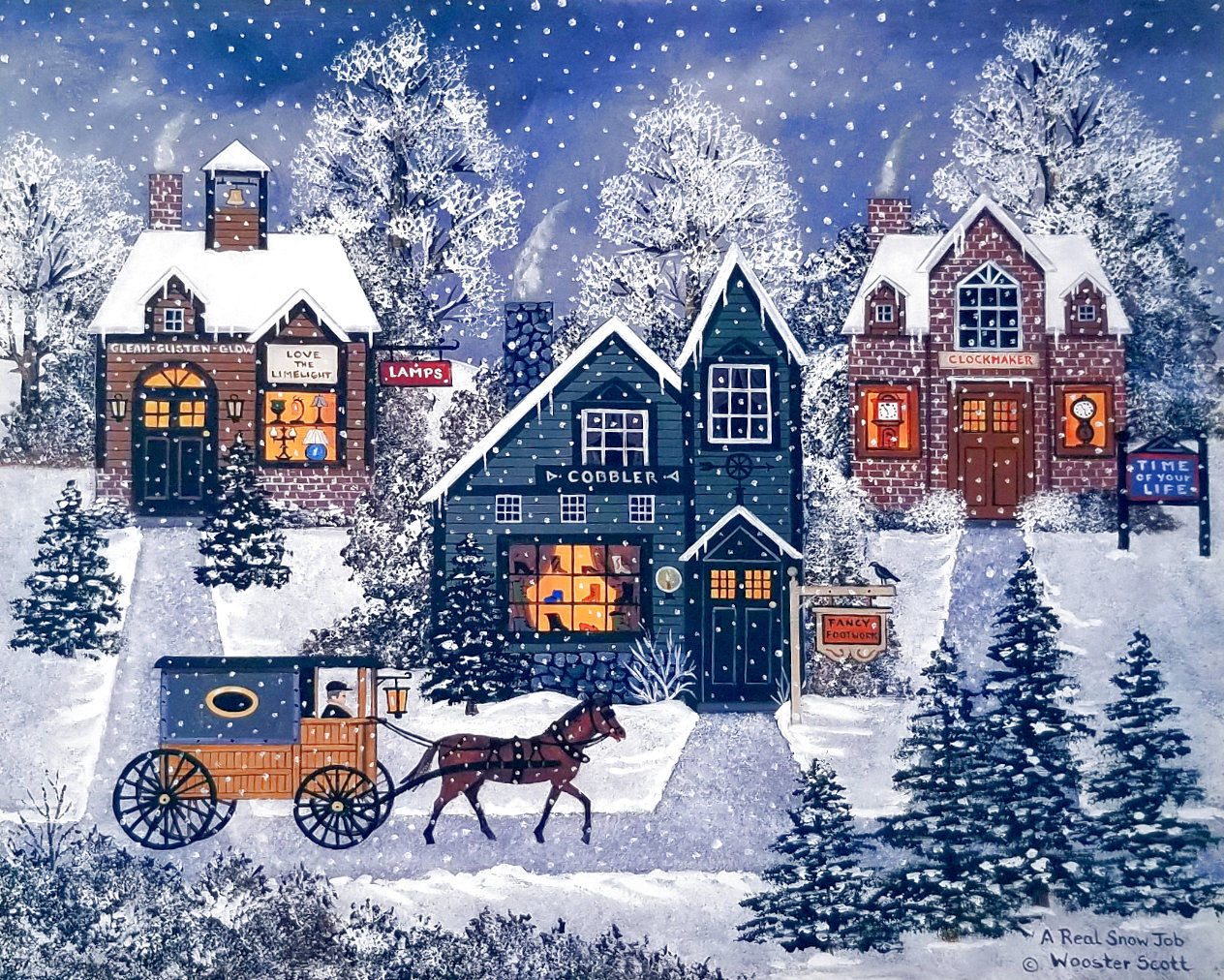 A Real Snow Job Limited Edition Lithograph by Jane Wooster Scott - For ...