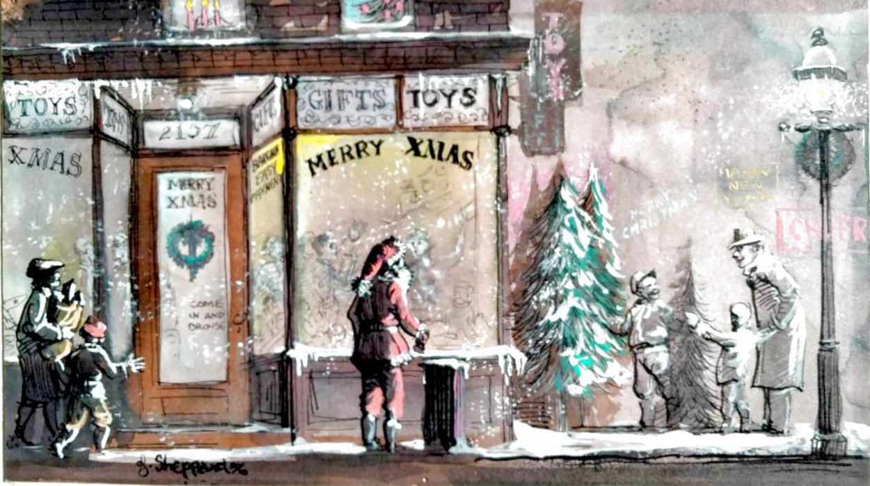 Untitled 1956 Watercolor 6x10 by Joseph Sheppard