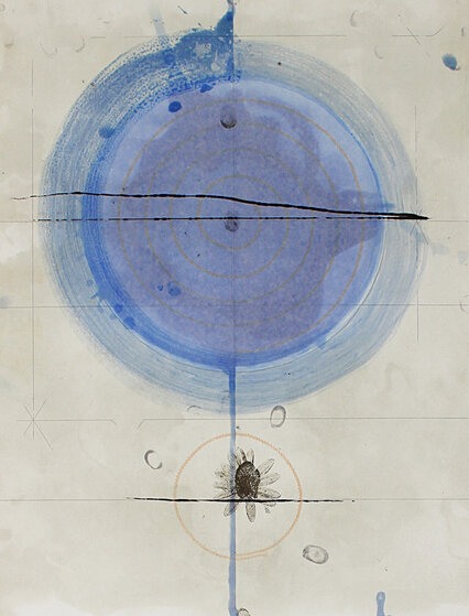 Well From Karma: Echo Blue 1989 Limited Edition Etching by Shoichi Ida - For Sale on Art Brokerage