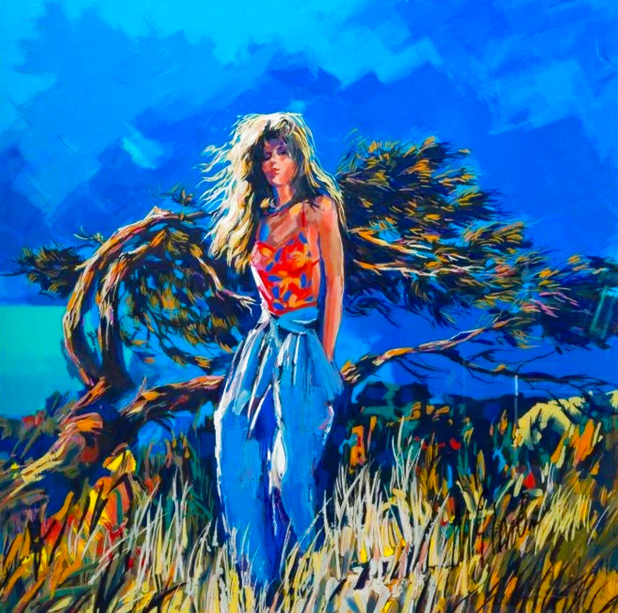 La Plage 1998 Limited Edition Serigraph by Nicola Simbari - For Sale on ...