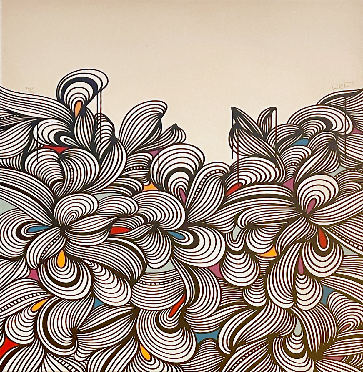 Happiness Deep Inside #3 2021 Limited Edition Screenprint by KEF! - For ...