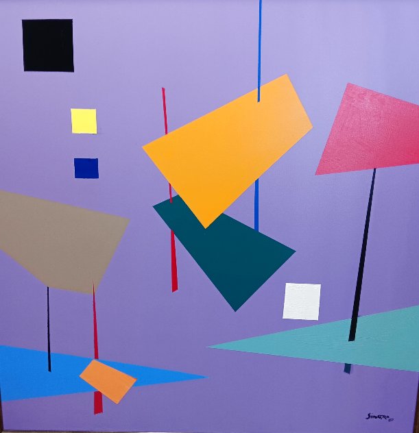 Untitled Abstract 1988 Acrylic on Canvas by Frank Sinatra - For Sale on ...