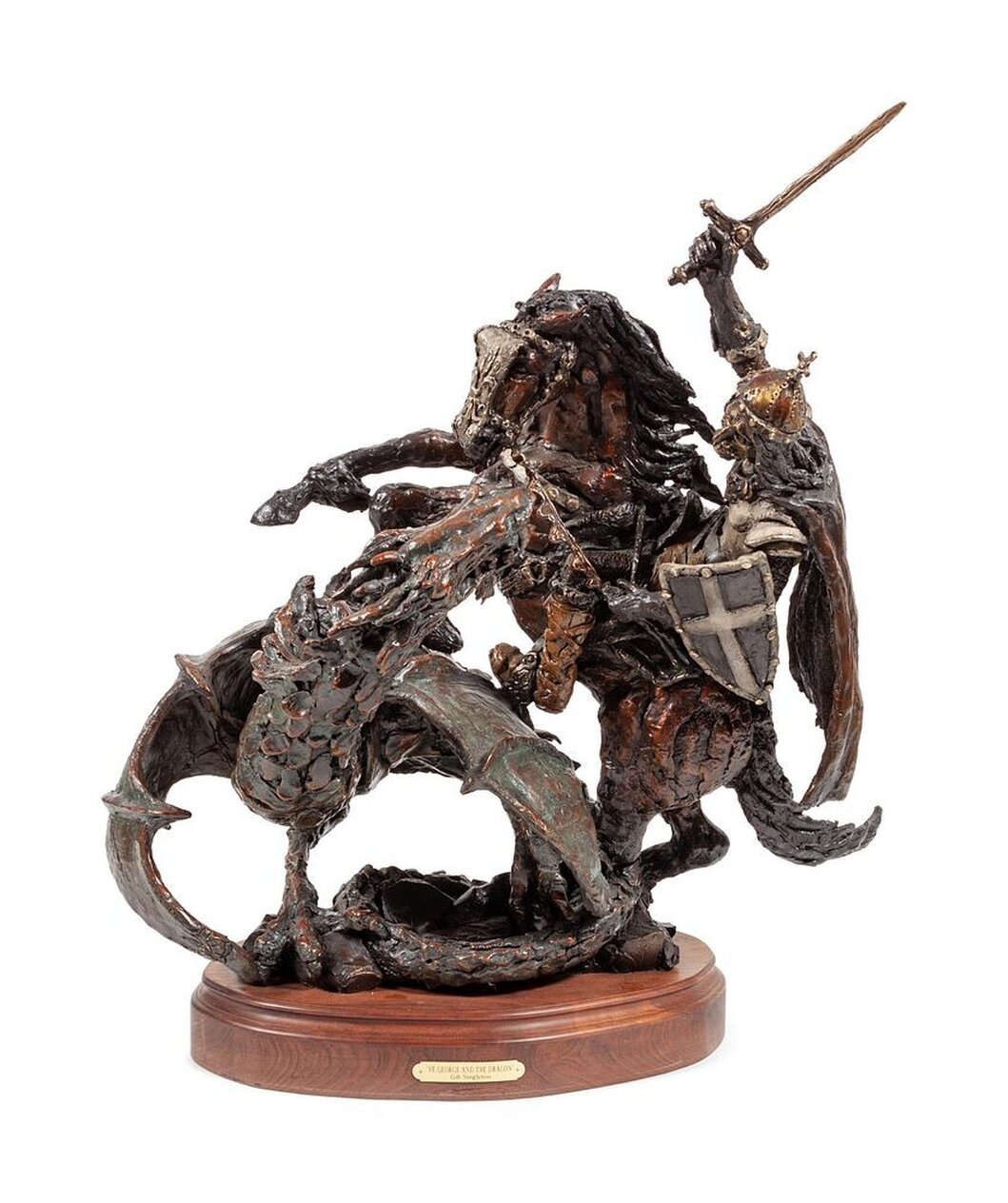 St. George and the Dragon 1996 Limited Edition Bronze Sculpture by Gib ...