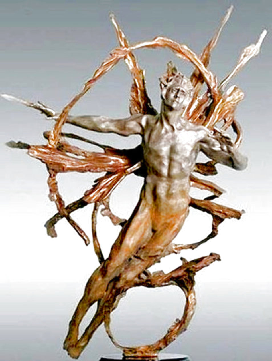 Solaris Bronze Sculpture 2006 45 in by M. L. Snowden - For Sale on Art ...