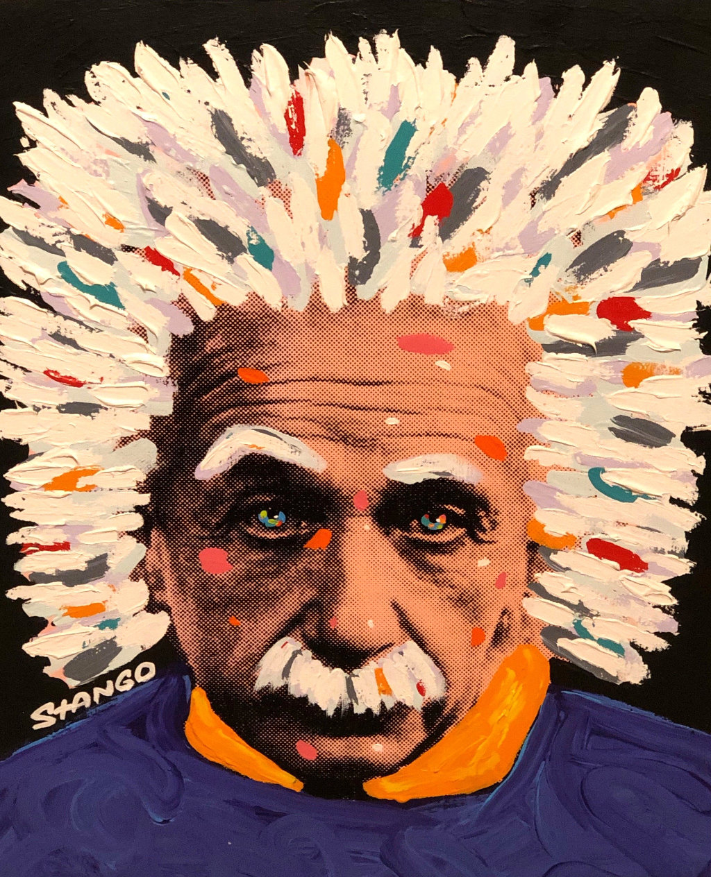 Einstein 1999 25x31 by John Stango - For Sale on Art Brokerage