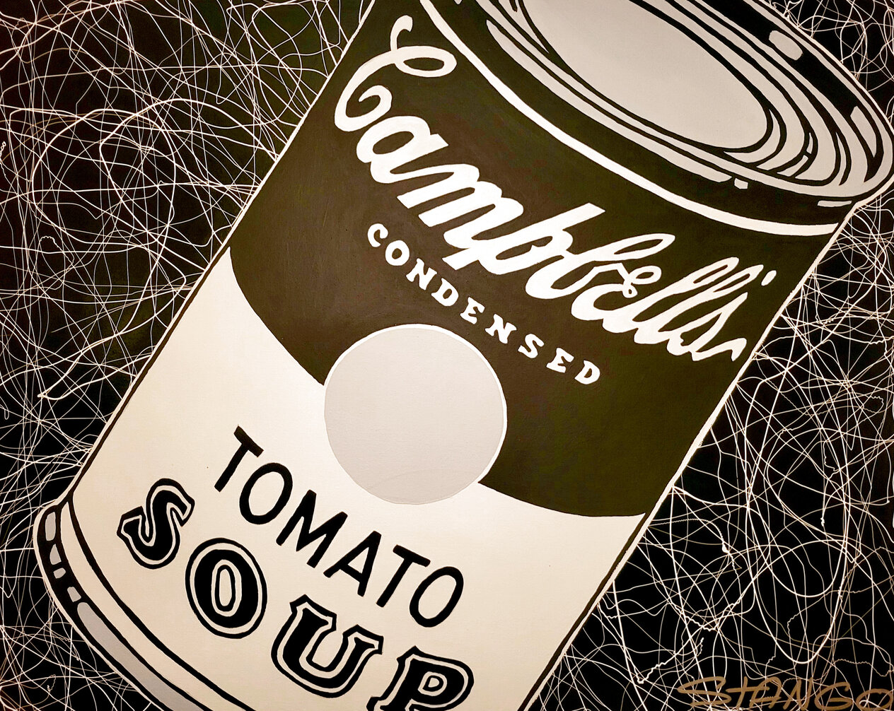 Campbells Soup Can Acrylic on Canvas by John Stango - For Sale on Art ...