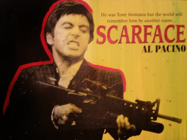 Scarface Unique 31x41 by John Stango
