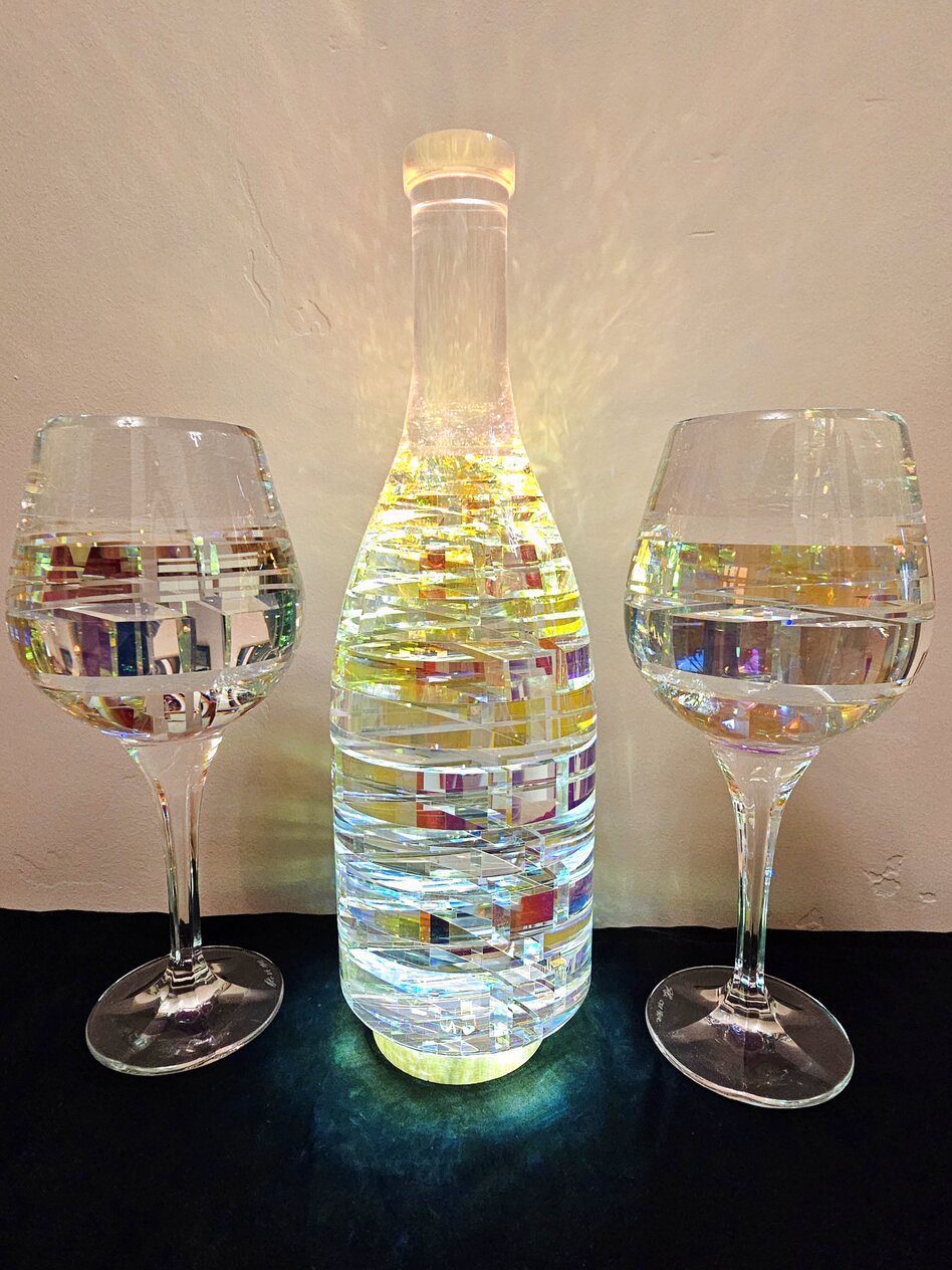 Bella Duos Glasses and Bellavino Chardonnay 2022 Set of 3 Glass ...