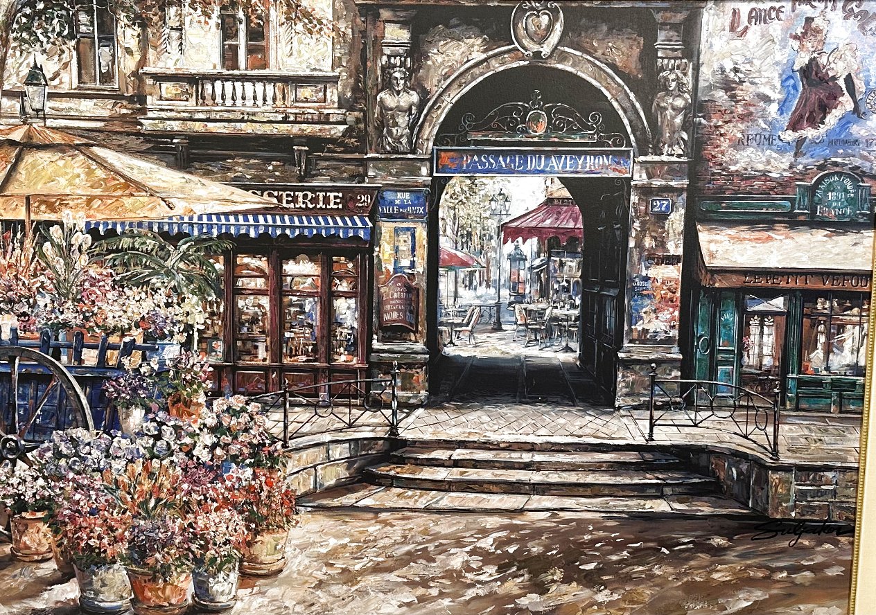 Passage Du Aveyron DE 2000 Limited Edition Embellished Giclee on Canvas by Vadik Suljakov - For ...