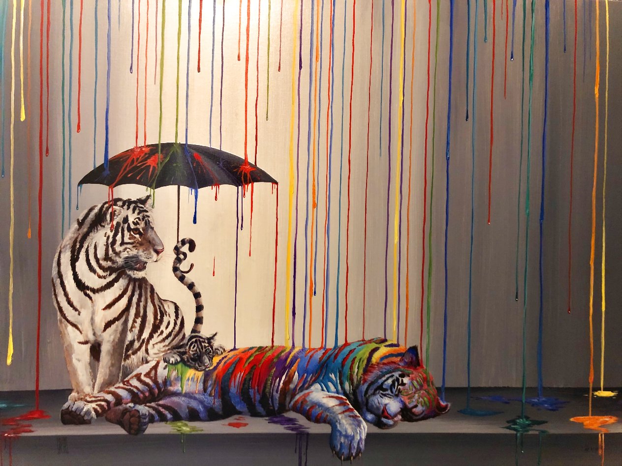 Michael Summers, Catnip AP, print, Embellished by Michael Summers - For ...