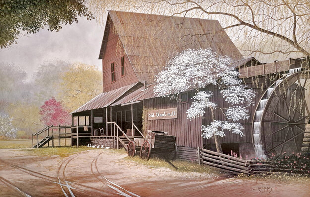 Old Mill Limited Edition Lithograph by Charles Summey - For Sale on Art ...