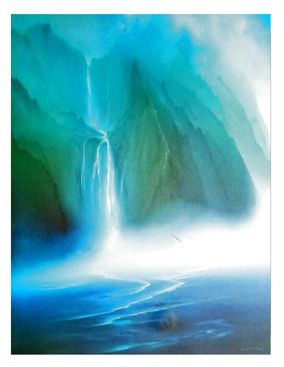 Kauai Falls Limited Edition Print 18x23 by George Sumner - For Sale on ...