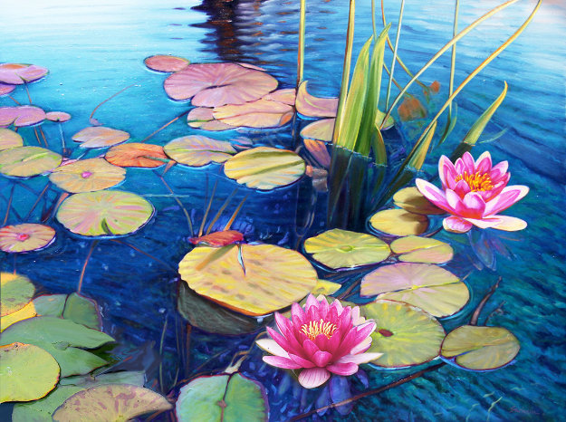 Floating Colors Acrylic by Tom Swimm - For Sale on Art Brokerage