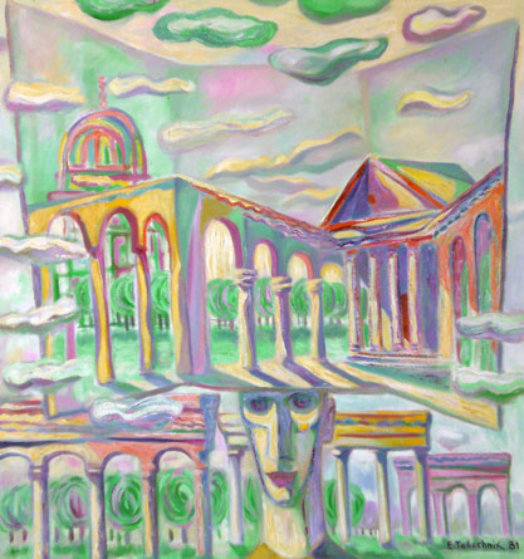 Hats, 1981, Oil on Canvas, 34x32, by Edward Tabachnik - For Sale on Art ...