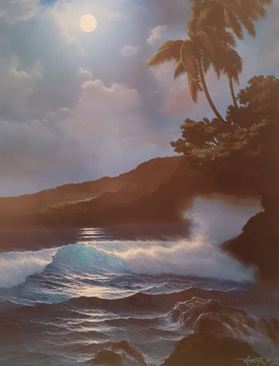 Reflection of a Tropical Moon AP 1989 by Roy Tabora - For Sale on Art ...