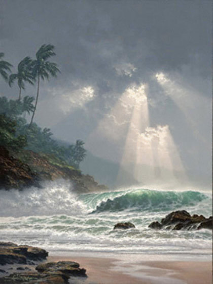 Trail of Gold AP 1993 Seascape by Roy Tabora