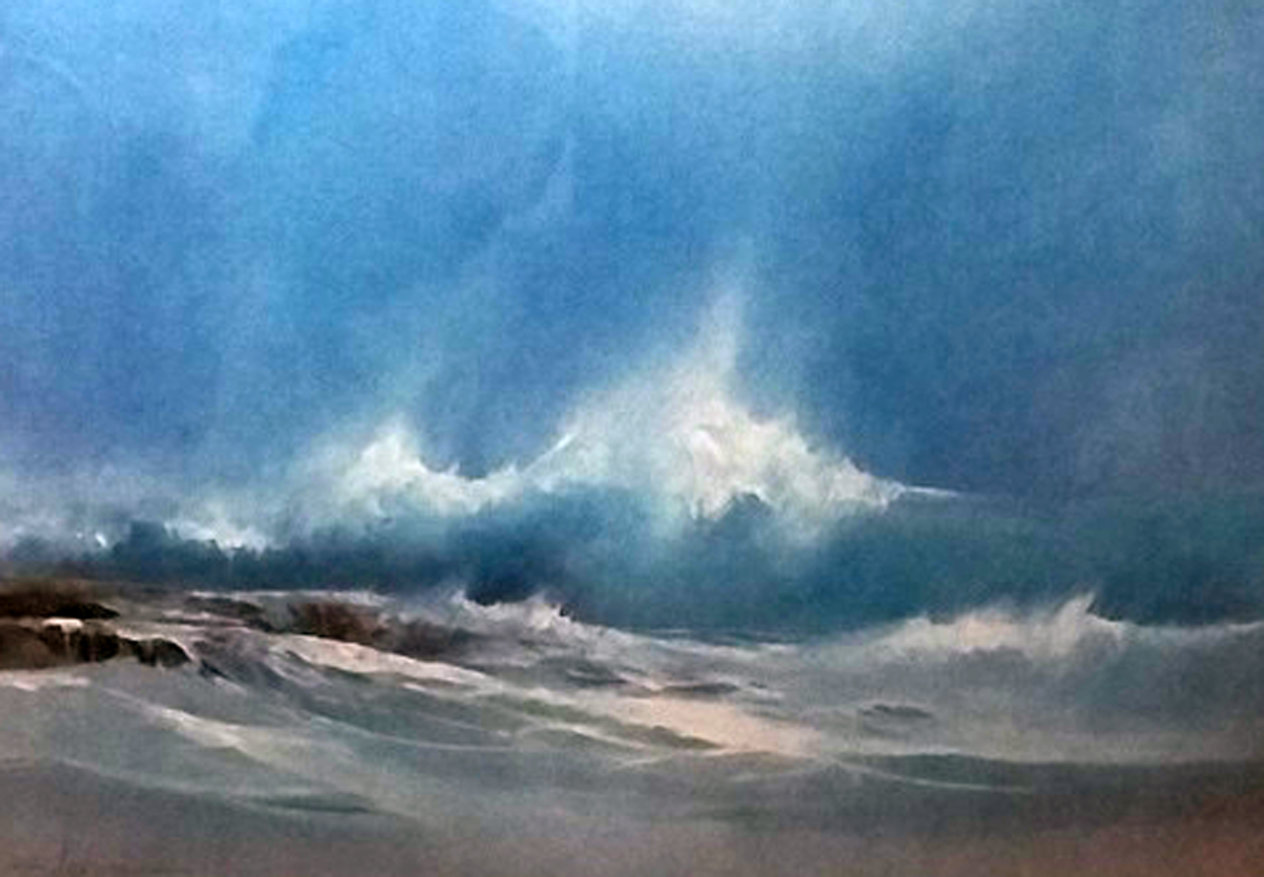 Hawaiian Seascape 1983 by Seikichi Takara - For Sale on Art Brokerage
