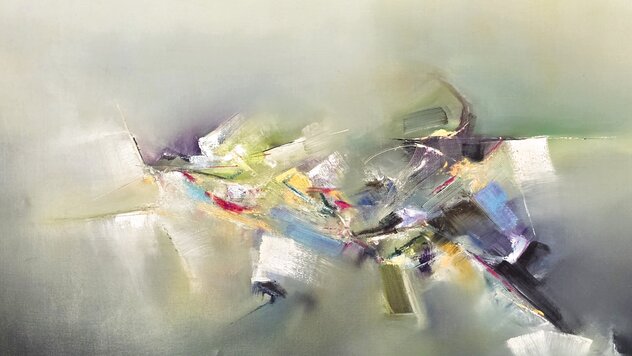 Lake Arakat 1983 Oil on Canvas by Seikichi Takara - For Sale on Art Brokerage