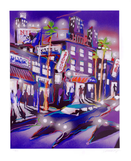 Hollywood Hotel 1993 Serigraph 29x23 by James Talmadge - For Sale on ...