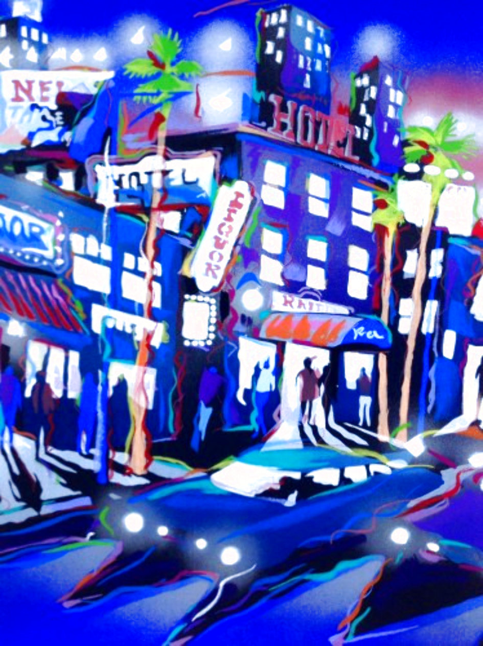 Hollywood Hotel Serigraph 19x24 by James Talmadge - For Sale on Art ...