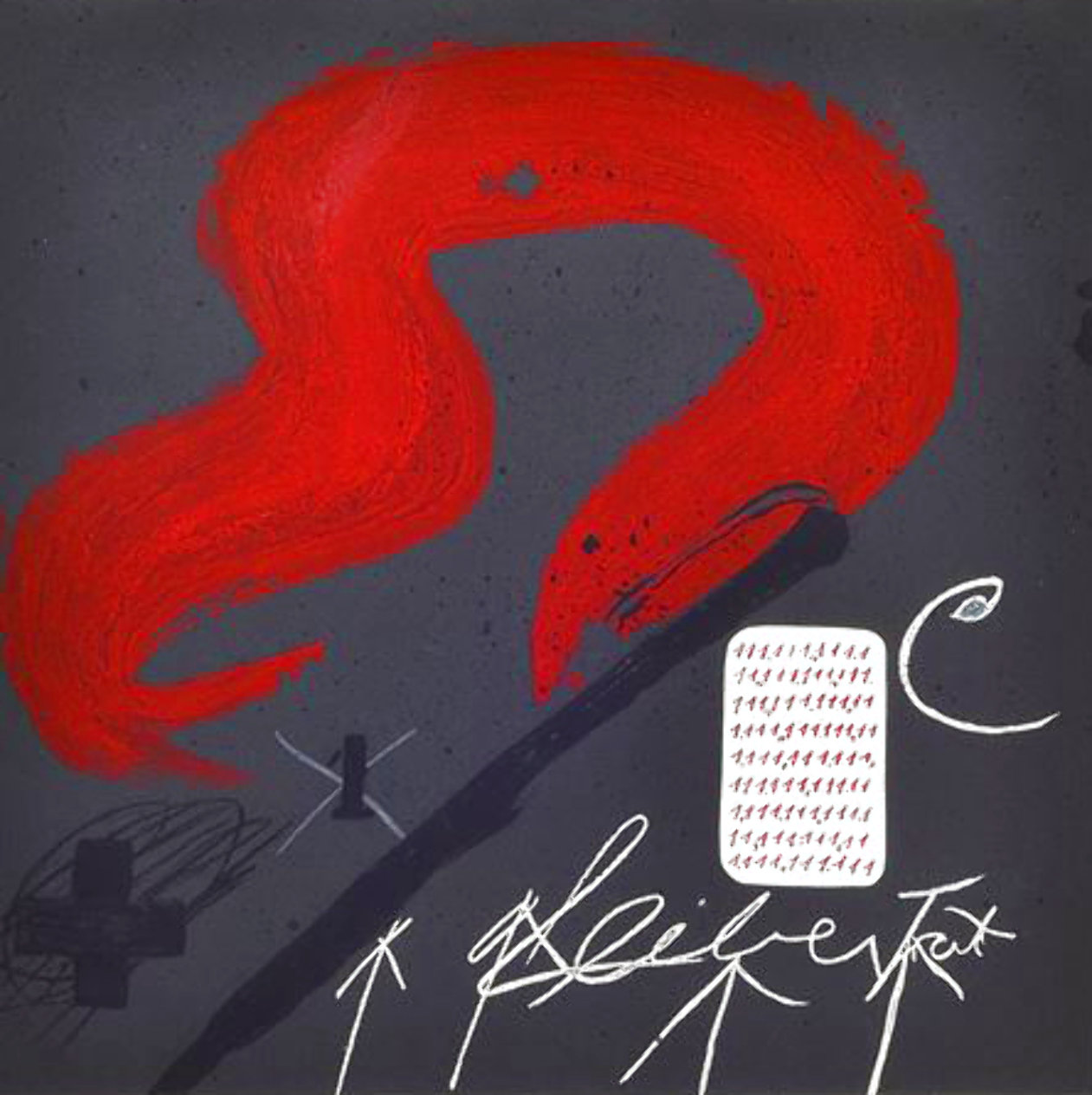 Antoni Tapies, Cinta Roja, print, 1980 by Antoni Tapies - For Sale on ...