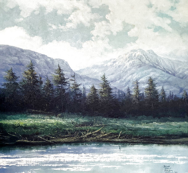 American Indian 1979 43x43 Huge by Jorge Tarallo Braun