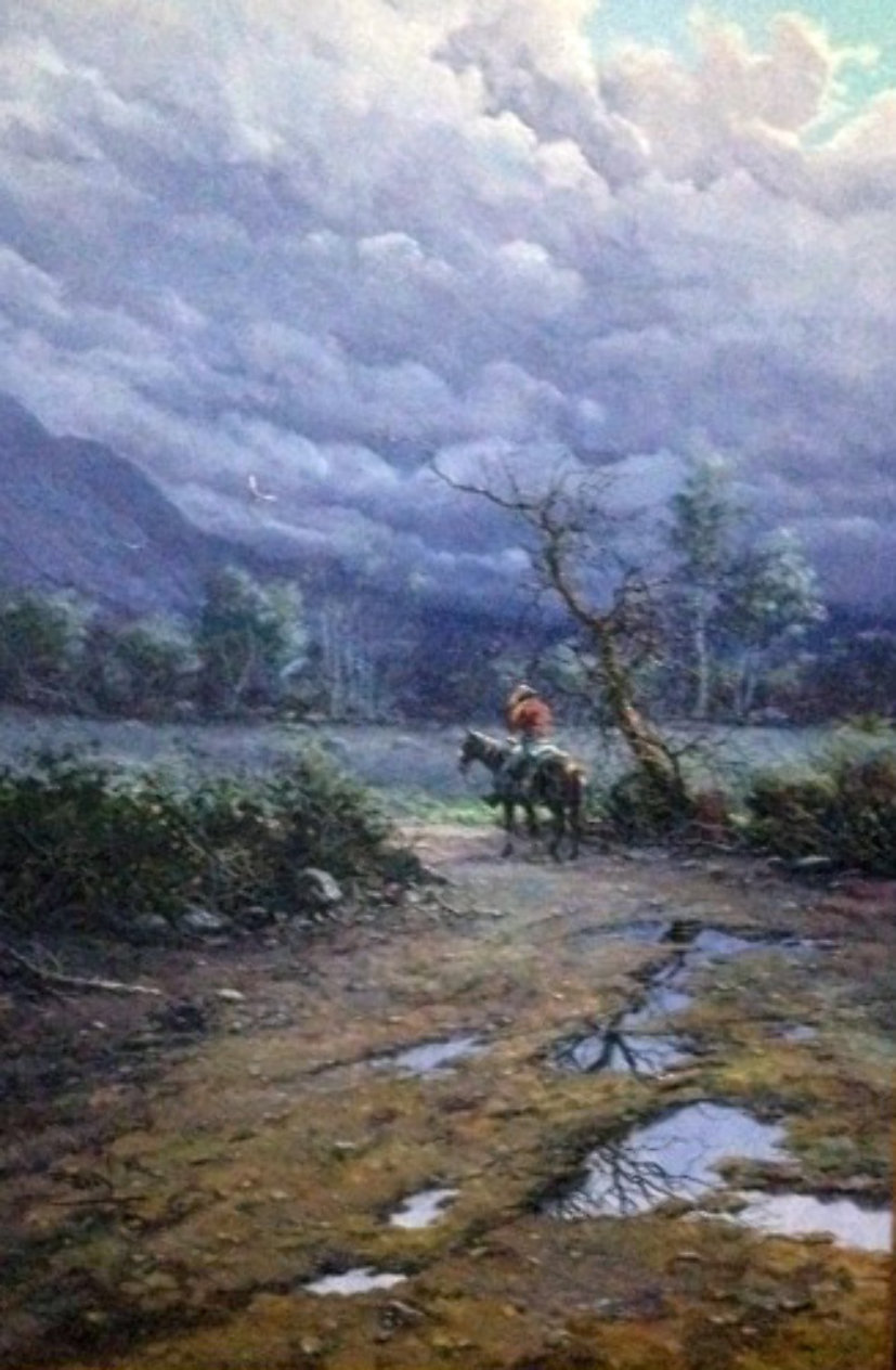 Cowboy in the Valley, 1982, Oil on Canvas, 36x24, by Jorge Tarallo ...