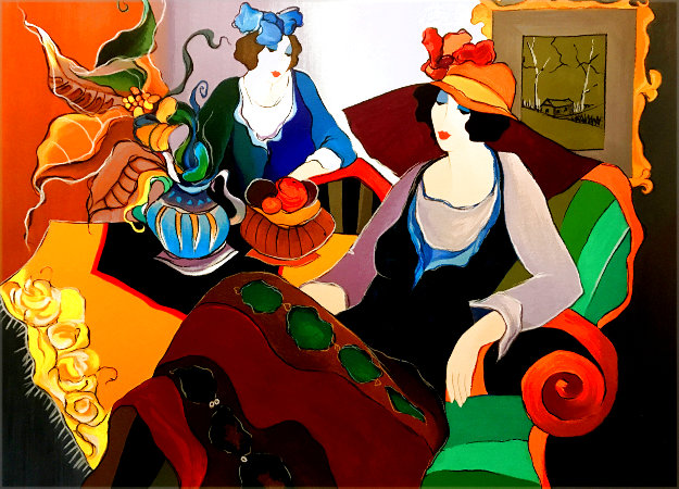 Melodramatic 2008 Serigraph 18x13 by Itzchak Tarkay - For Sale on Art ...