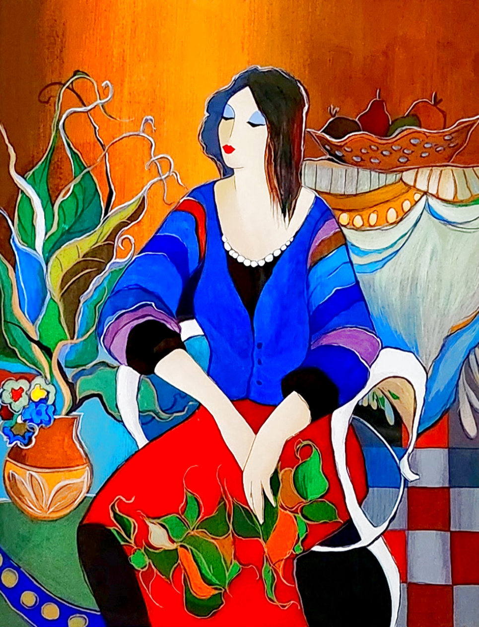 Daydreaming #8 Limited Edition Serigraph by Itzchak Tarkay - For Sale ...