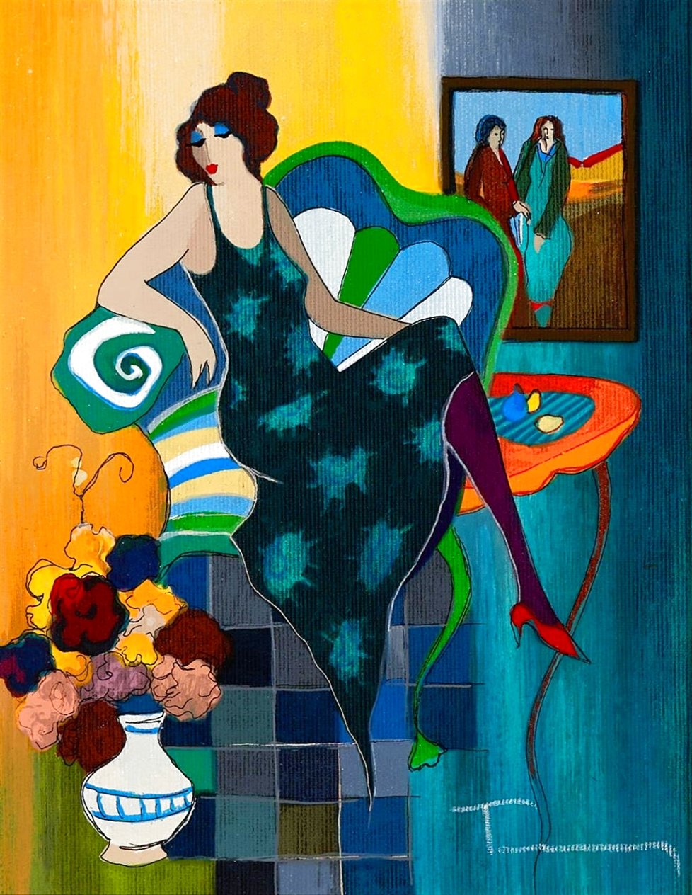 A Simple Time 2005 Limited Edition Serigraph by Itzchak Tarkay - For ...