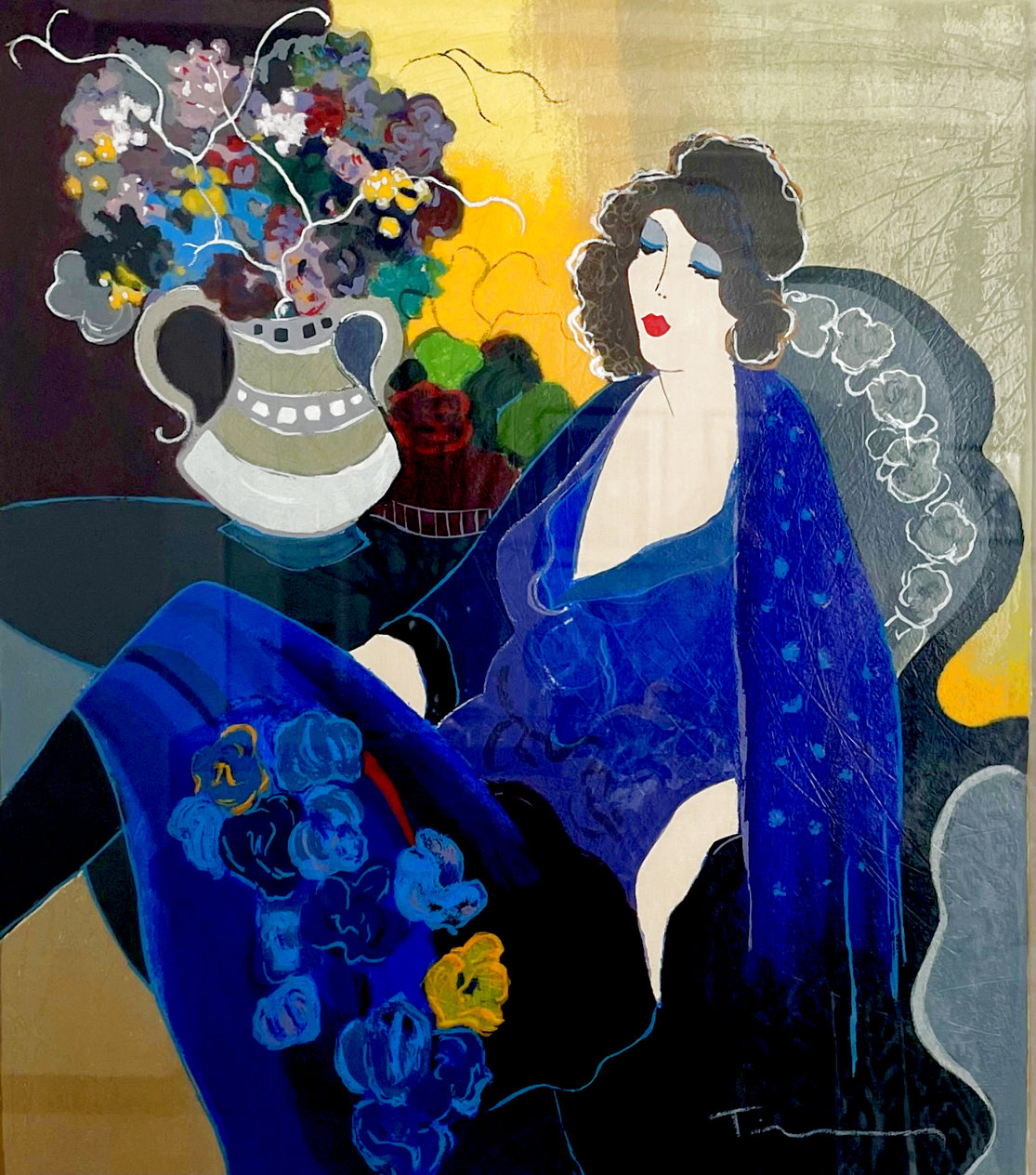 A Special Night EA 1997 Limited Edition Serigraph by Itzchak Tarkay - For Sale on Art Brokerage