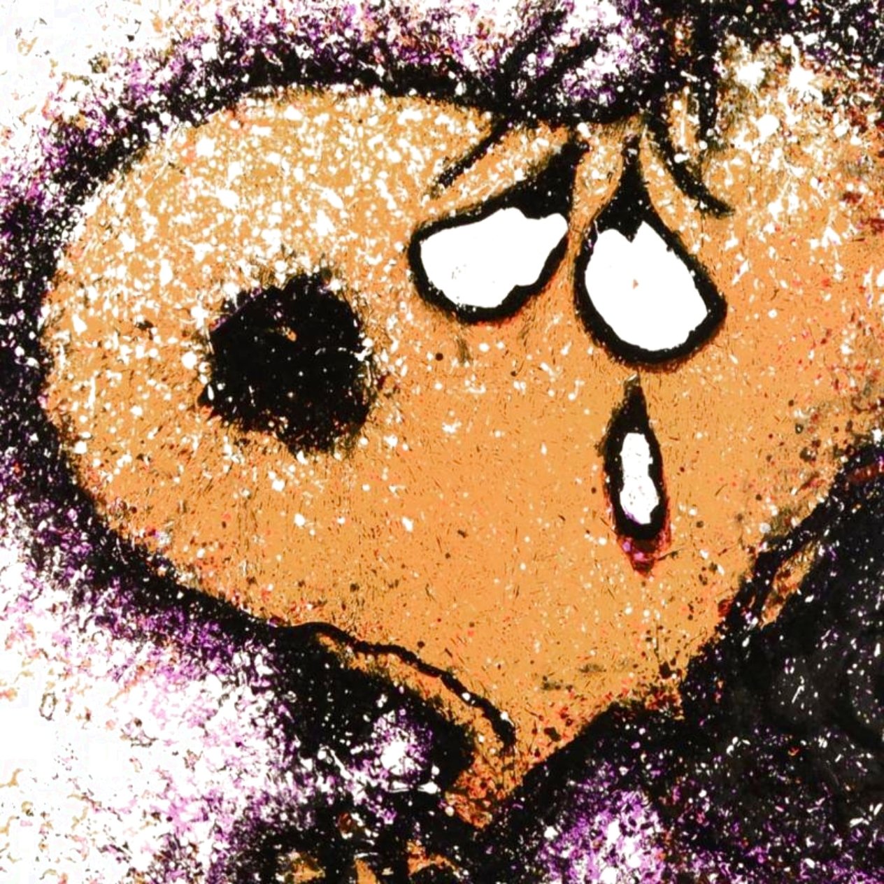 Tear Lithograph 32x32 by Tom Everhart - For Sale on Art Brokerage