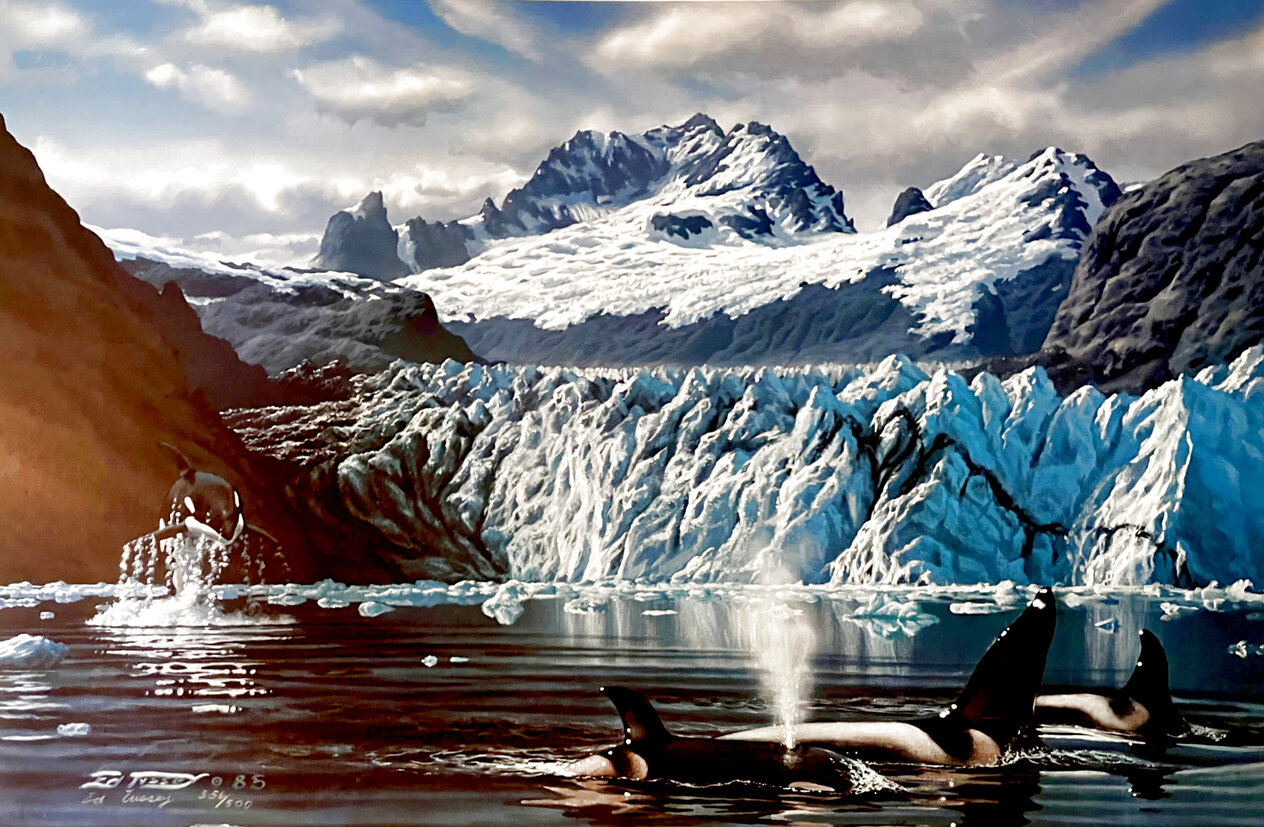 Glacier Orca 1985 Limited Edition Lithograph by Ed Tussey - For Sale on ...