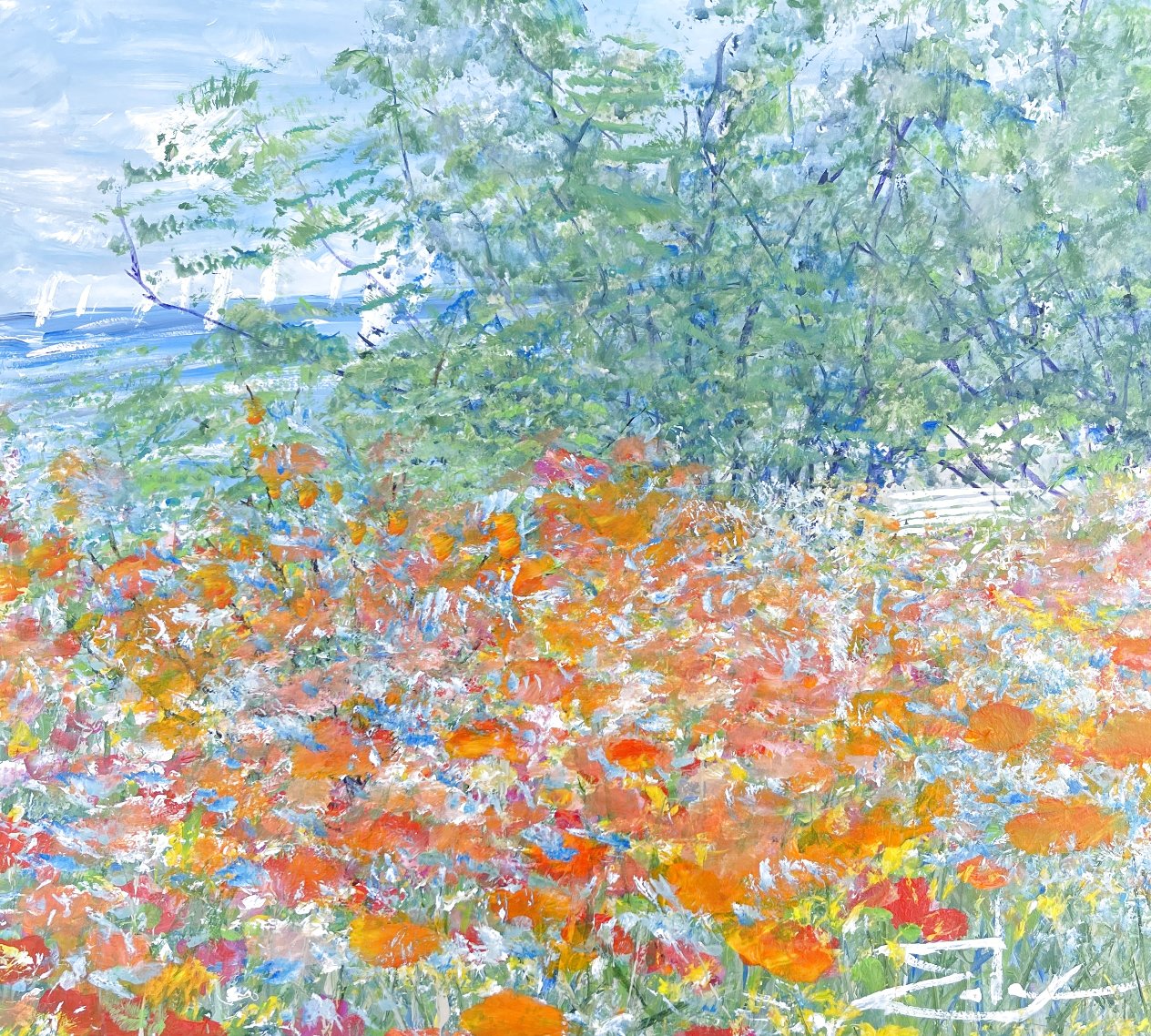 Colorant and Composition 1987 Acrylic on Canvas 16x14 by Eda Varricchio ...