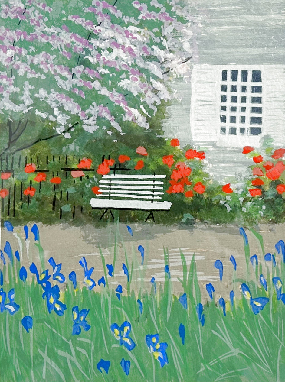 Backyard Window Limited Edition Serigraph by Eda Varricchio - For Sale ...