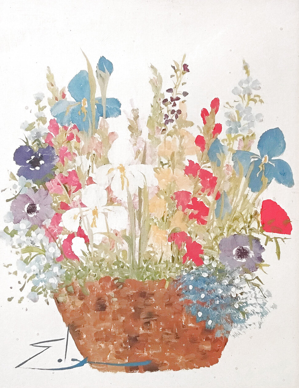 Untitled Floral Still Life Framed Acrylic 13x10 by Eda Varricchio - For ...