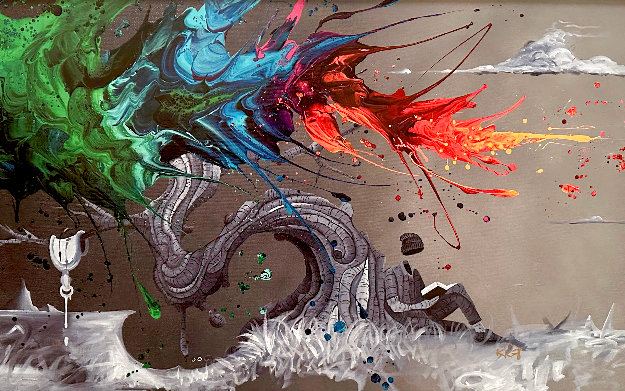 Becoming One 2021 Embellished Giclee on Canvas 18x29 by Kevin "Kre8 ...