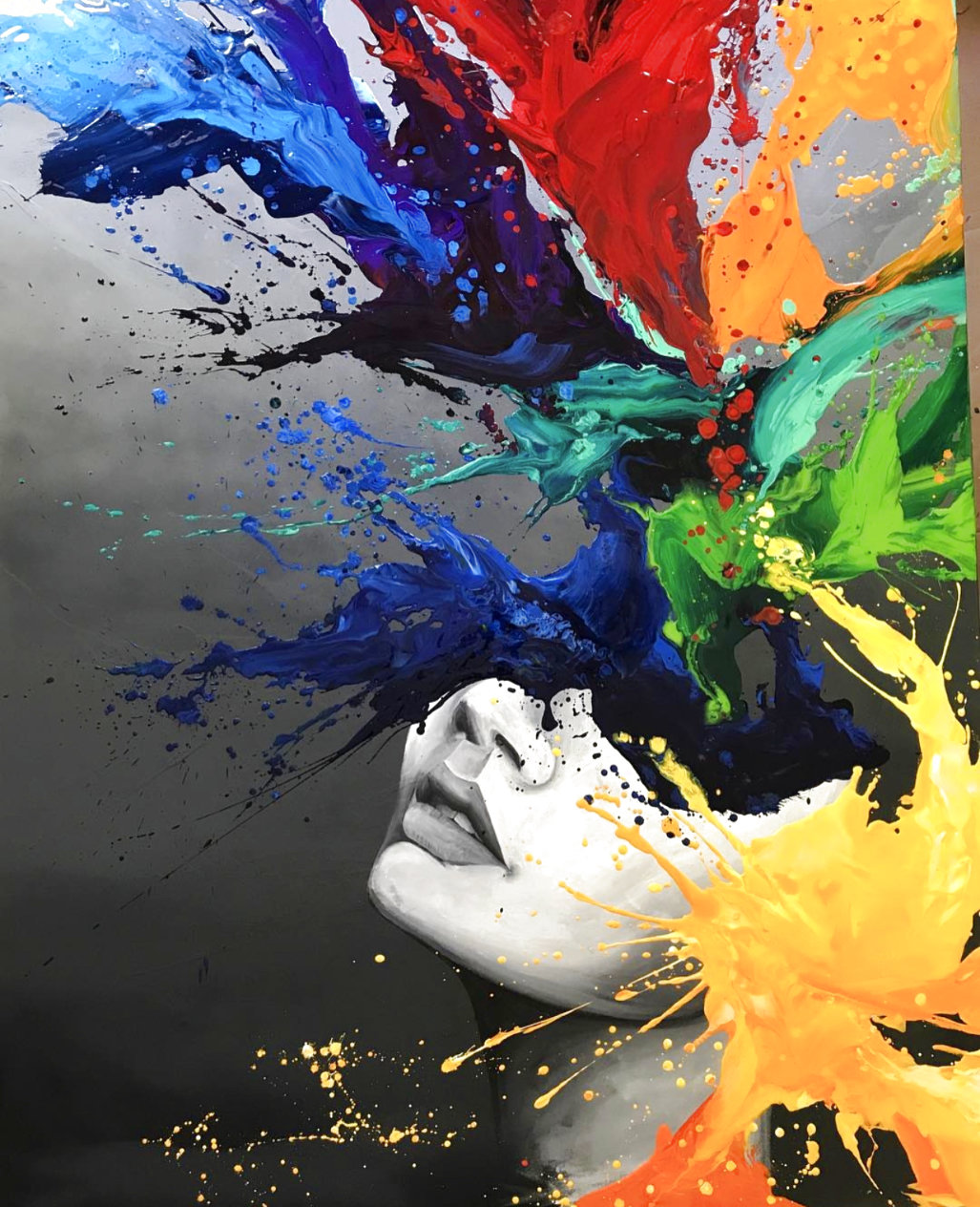 Color Blast 2017 Acrylic on Canvas by Kevin "Kre8" Vigil - For Sale on ...