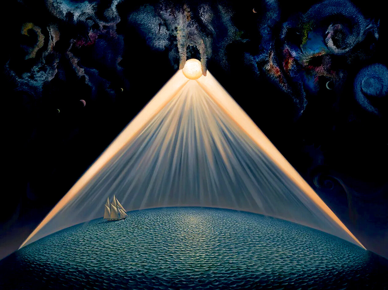 Divine Geometry 2010 Limited Edition Giclee on Canvas by Vladimir Kush ...