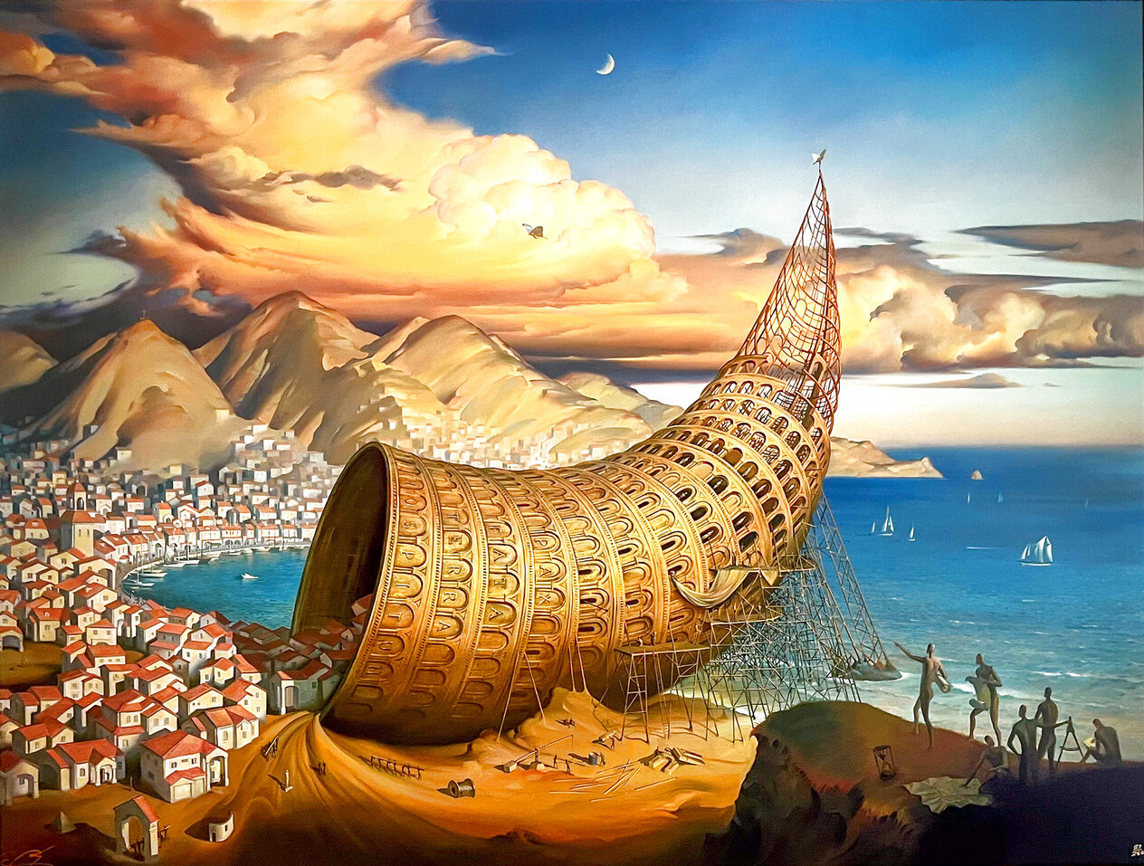 Horn of Babel Limited Edition Giclee by Vladimir Kush - For Sale on Art ...